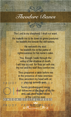 Custom Prayer Cards